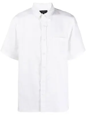 Vince Short-sleeve Linen Shirt