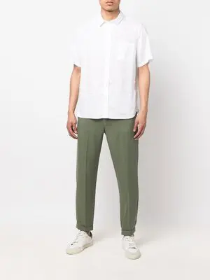 Vince Short-sleeve Linen Shirt