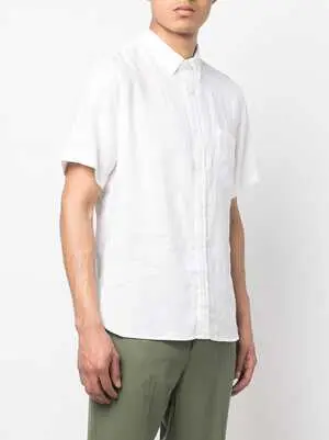Vince Short-sleeve Linen Shirt