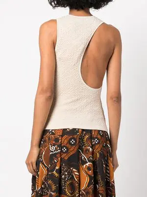 Galvan Selene Sleeveless Top - Neutrals