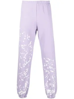 LIBERAL YOUTH MINISTRY Paint Print Track Pants - Purple