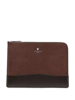 ASPINAL OF LONDON City Leather Laptop Bag - Brown