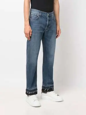 Alexander McQueen Straight-leg Cropped Jeans