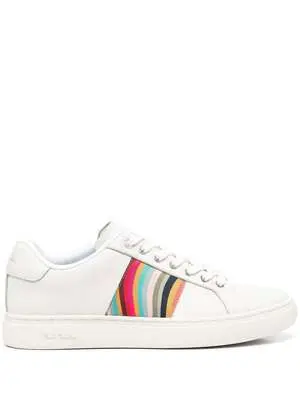 Paul Smith Stripe Detail Lace-up Sneakers - White