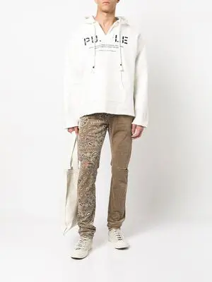 PURPLE BRAND Graphic Print Hoodie