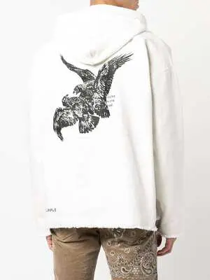 PURPLE BRAND Graphic Print Hoodie