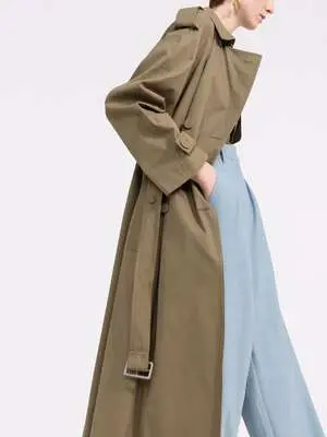 THERE WAS ONE Long Cotton Trench Coat