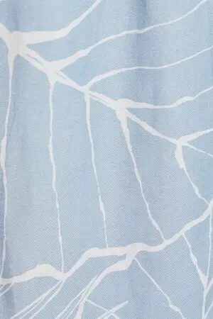 Marchesa Knotted Printed Crepe Wide-leg Jumpsuit