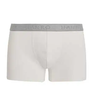 Hanro Cotton-blend Essential Trunks - White