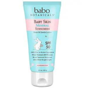BABO BOTANICALS Baby Skin Mineral Sunscreen Spf 50 Lotion Fragrance Free - One-color