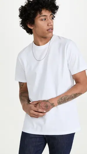 FRAME Logo Tee - Blanc