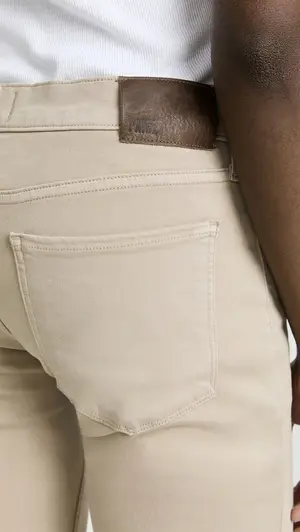 Paige Federal Transcend Slim Straight Jeans - Toasted Almond