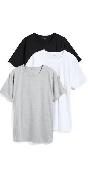 Paul Smith Cotton Logo Lounge 3 Pack T-shirts One-color