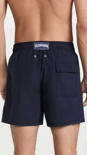 Vilebrequin Solid Moorea Swim Trunks - Navy