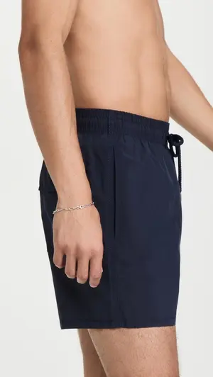 Vilebrequin Solid Moorea Swim Trunks - Navy
