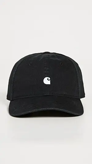 Carhartt Work In Progress Carhartt WIP Baseball Cap With Embroidered Logo Black/white
