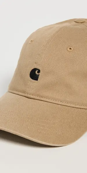 Carhartt Work In Progress Baseball Cap With Embroidered Logo - Leather / Black