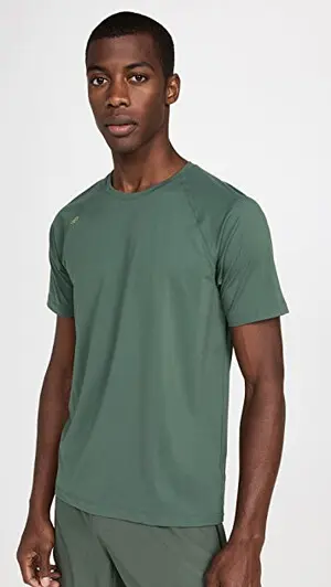 RHONE Reign Short Sleeve Tee Camping Green