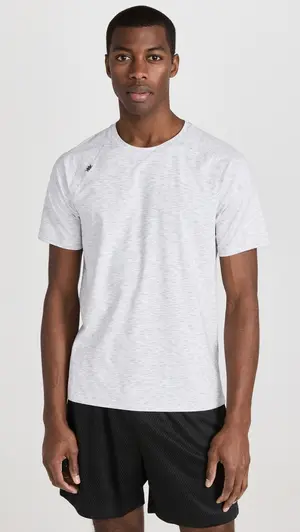 RHONE Reign Short Sleeve Tee - Gray Space Dye