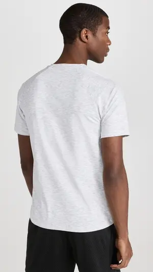RHONE Reign Short Sleeve Tee - Gray Space Dye