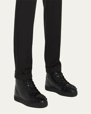 CHRISTIAN LOUBOUTIN Lou Spikes High-top Sneakers