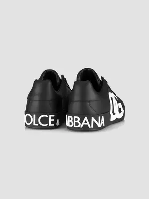 Dolce & Gabbana Portofino Logo Sneakers - Nero