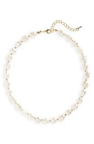PETIT MOMENTS Ren Freshwater Pearl Collar Necklace - Multi