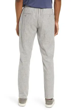 Nordstrom Linen & Cotton Blend Drawstring Pants - Grey Castlerock
