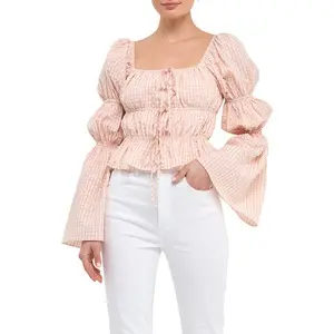English Factory Square Neck Blouses