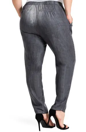 STANDARDS & PRACTICES Louise High Rise Pleat Denim Crop Pants