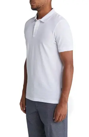 BOSS Pallas Cotton Polo - White