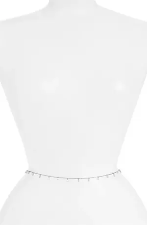 VIDAKUSH Crystal Belly Chain - Silver