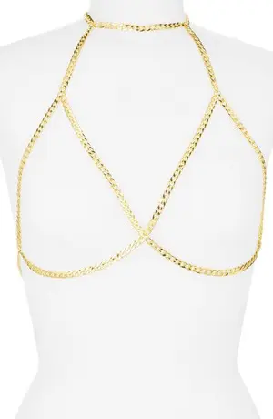 VIDAKUSH Curb Chain Body Jewelry - Gold
