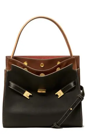 Tory Burch Lee Radziwill Small Double Bag - Black