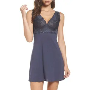 Natori 'zen Floral' Chemise Night Blue