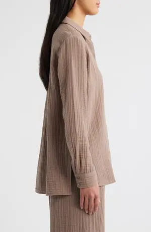 Eileen Fisher Organic Cotton Button-up Shirt