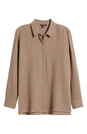 Eileen Fisher Organic Cotton Button-up Shirt