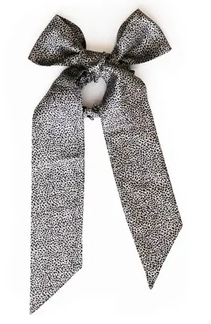 Slip Pure Silk Hair Ribbon - Leopard