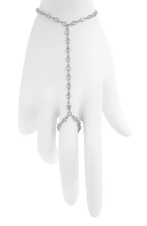 VIDAKUSH Circle Station Hand Chain - Silver