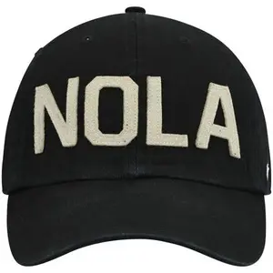 '47 New Orleans Saints Finley Clean Up Adjustable Cap - Black