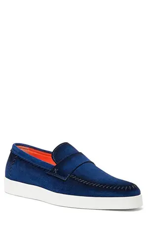 Santoni Leather Loafer - Blue
