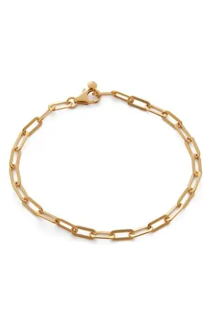 Monica Vinader Deco Paper Clip Chain Bracelet - Yellow Gold