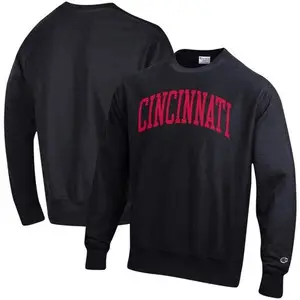 Champion Cincinnati Bearcats Arch Reverse Weave Pullover Sweatshirt - Black