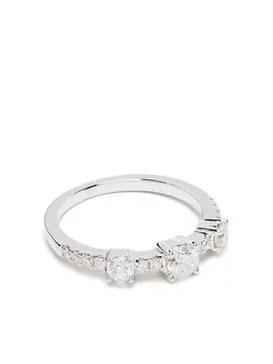 ANITA KO 18kt White Gold Collins Diamond Ring - Silver