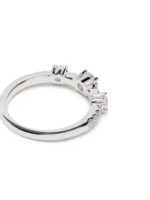 ANITA KO 18kt White Gold Collins Diamond Ring - Silver