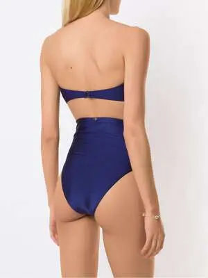 ADRIANA DEGREAS High-waisted Bikini With Button Detail