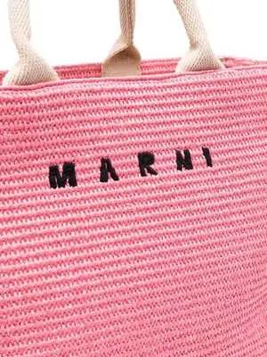 Marni Small Raffia Tote Bag
