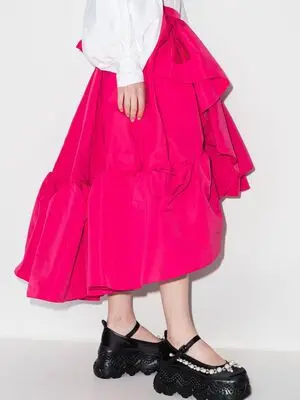 Alexander McQueen Asymmetric Ruffled Skirt