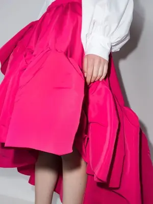 Alexander McQueen Asymmetric Ruffled Skirt