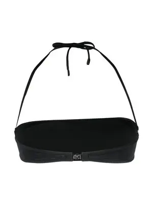 Karl Lagerfeld Logo-print Bandeau Bikini Top